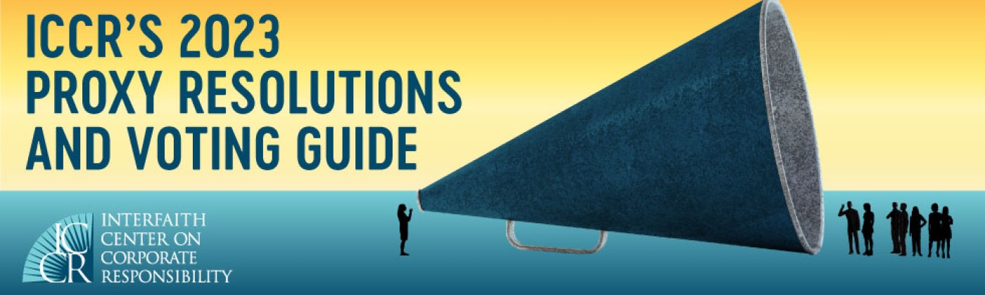 Iccrs 2023 Proxy Resolutions And Voting Guide Investor Alliance For